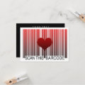 I LOVE YOU BARCODE INVITATION | Zazzle