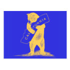 40th birthday blue gold music notes invitation | Zazzle.com