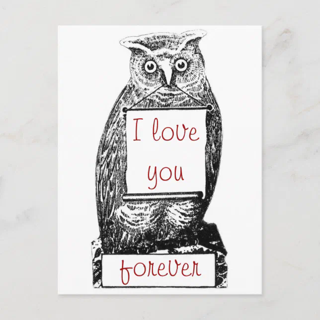 I love you, forever postcard | Zazzle