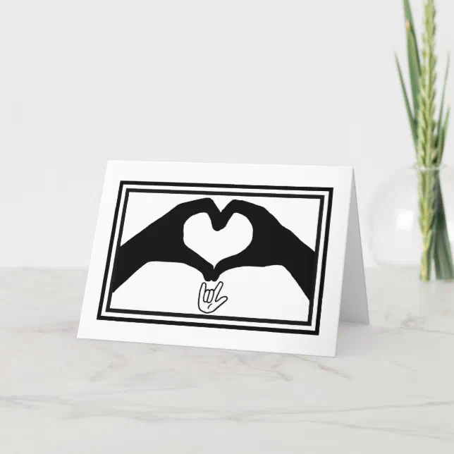 I Love You Hand Signs Card | Zazzle