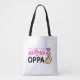 I Love You Oppa Heart Sign Tote Bag | Zazzle