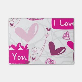 I Love You Post-it® Notes - Sticky Notes | Zazzle