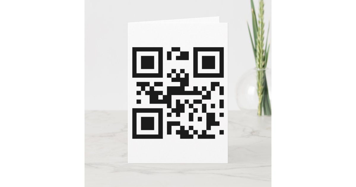 I Love You - QR Code Card | Zazzle