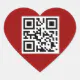 I Love You QR Code Heart Sticker | Zazzle