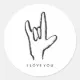 I Love You Sign Language Stickers | Zazzle
