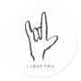I Love You Sign Language Stickers | Zazzle