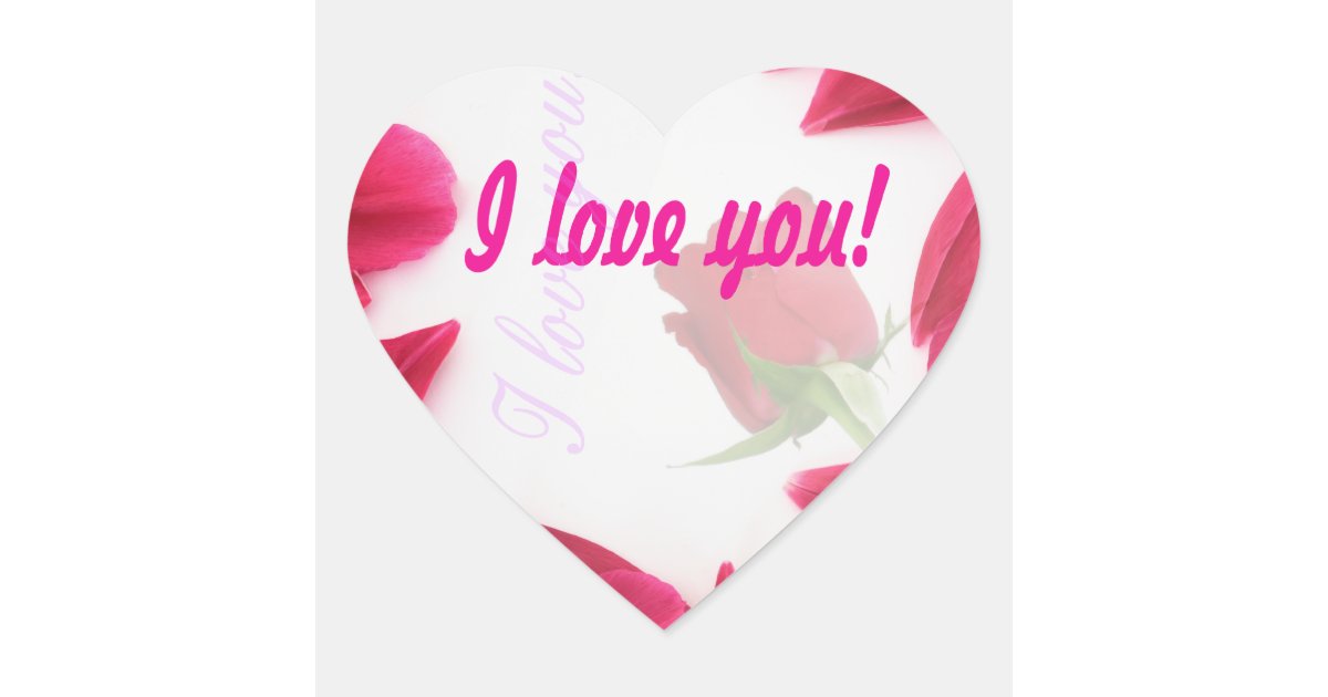 I love you - Stickers | Zazzle