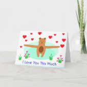 I Love You This Much Card | Zazzle