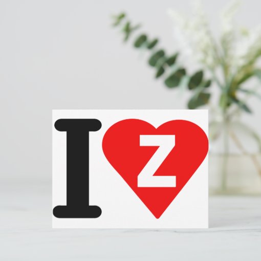 I-LOVE-Z. POSTCARD | Zazzle