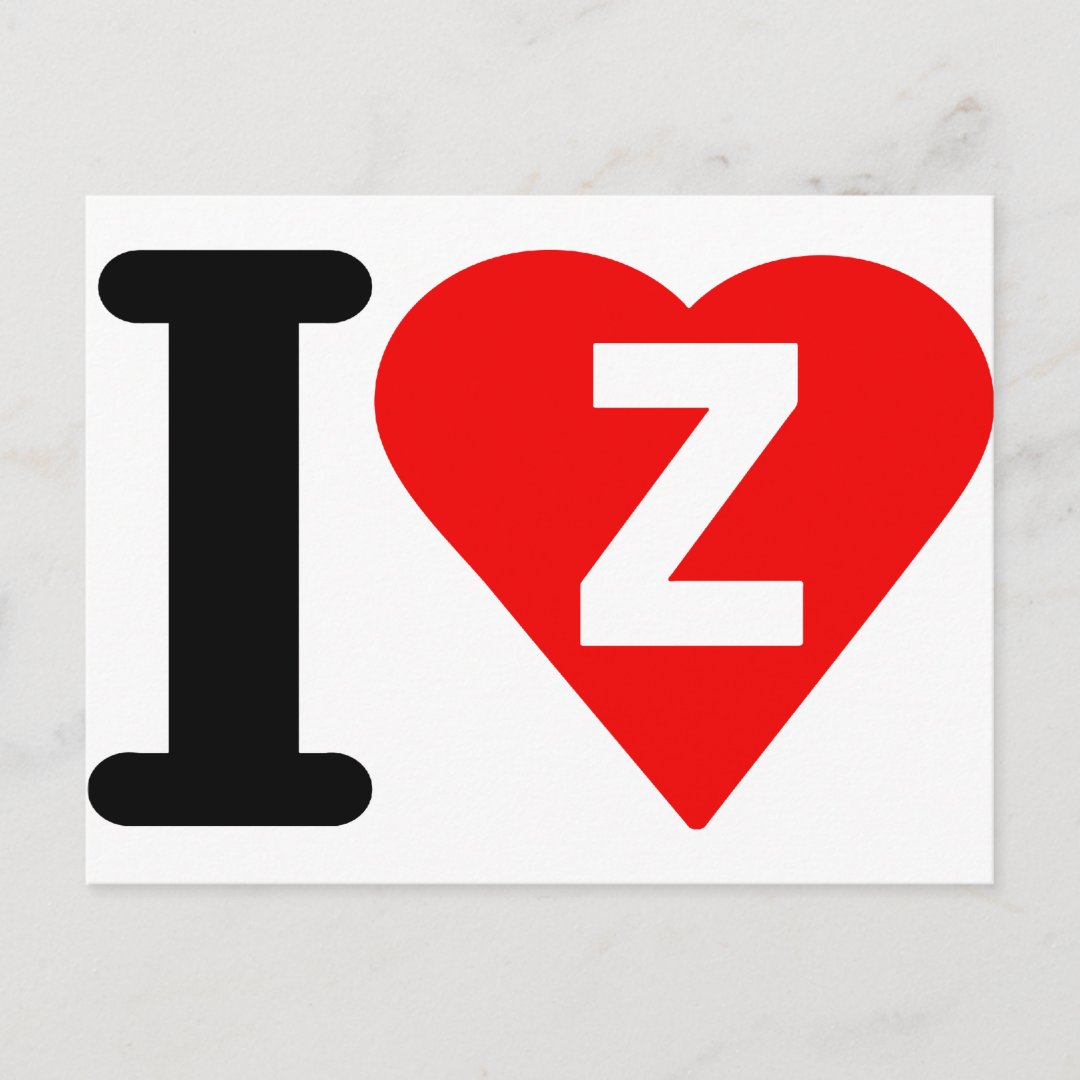 I-LOVE-Z. POSTCARD | Zazzle