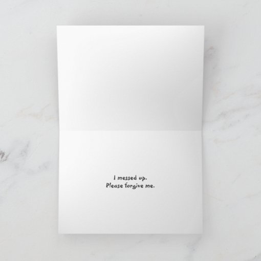 I’m Sorry Please Forgive Me Card | Zazzle