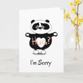 I’m Sorry Sad Panda Card | Zazzle