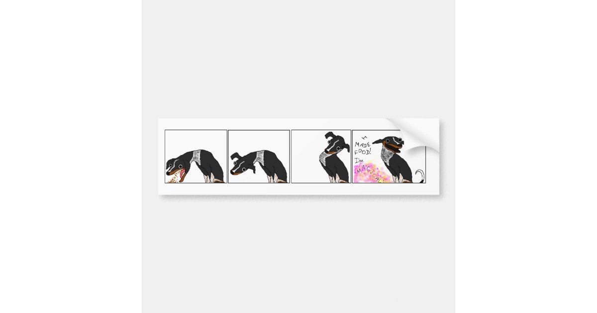 "I made food" Bumper Sticker | Zazzle