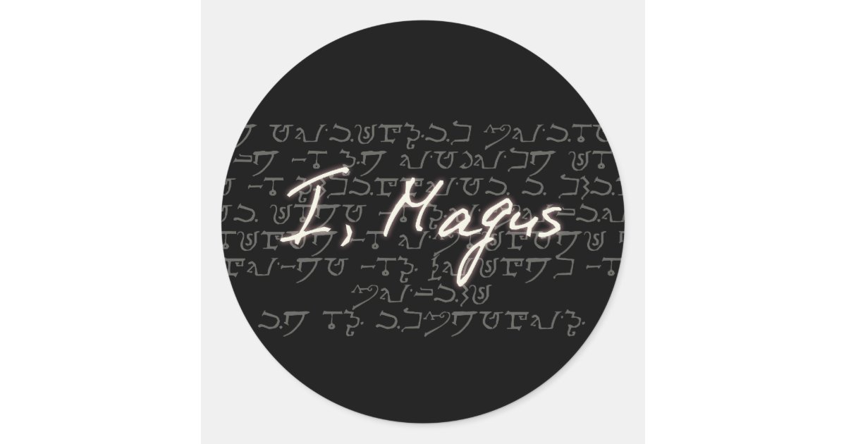 I, magus classic round sticker | Zazzle
