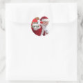 I Met Santa Classic Round Sticker | Zazzle