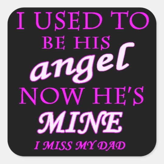 I Miss My Dad Window Sticker | Zazzle.com