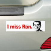 I MISS RON Conservative and Political - .png Bumper Sticker | Zazzle