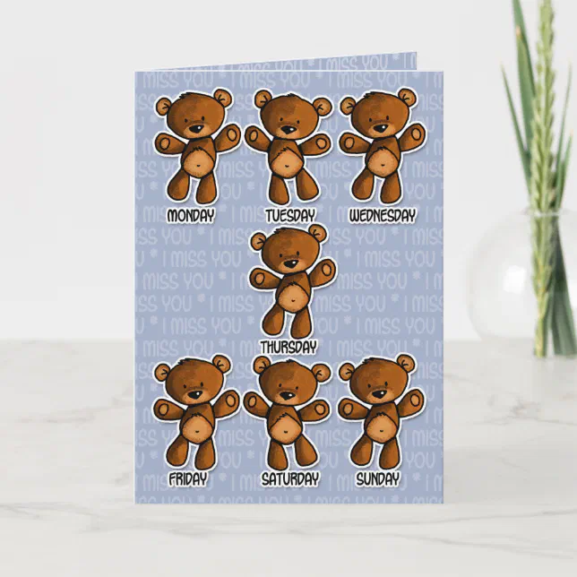 I miss you card | Zazzle