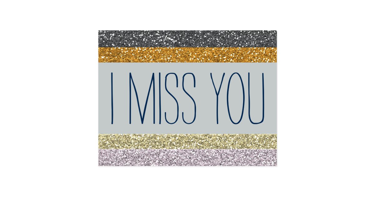 I Miss You Postcard | Zazzle.com