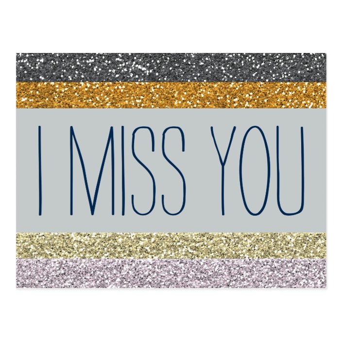 I Miss You Postcard | Zazzle.com