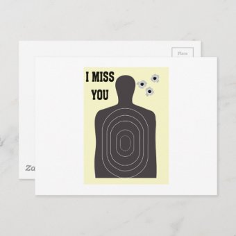 I MISS YOU POSTCARD | Zazzle