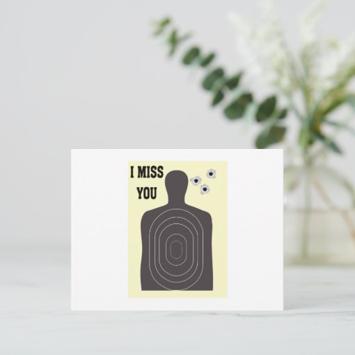 I MISS YOU POSTCARD | Zazzle