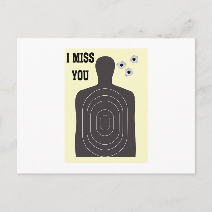 I MISS YOU POSTCARD | Zazzle