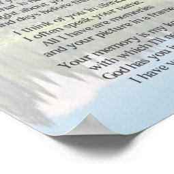 I Miss You Uncle Poem Poster | Zazzle