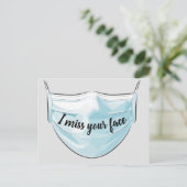 I miss your face postcard | Zazzle