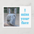 i miss your face postcard | Zazzle