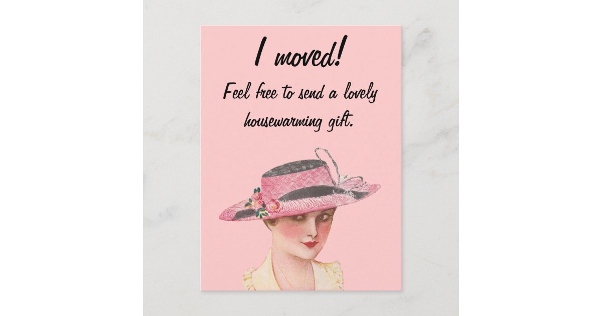 I Moved! Announcement Postcard | Zazzle
