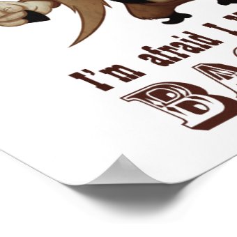 I Mustache You To Back Off Poster | Zazzle