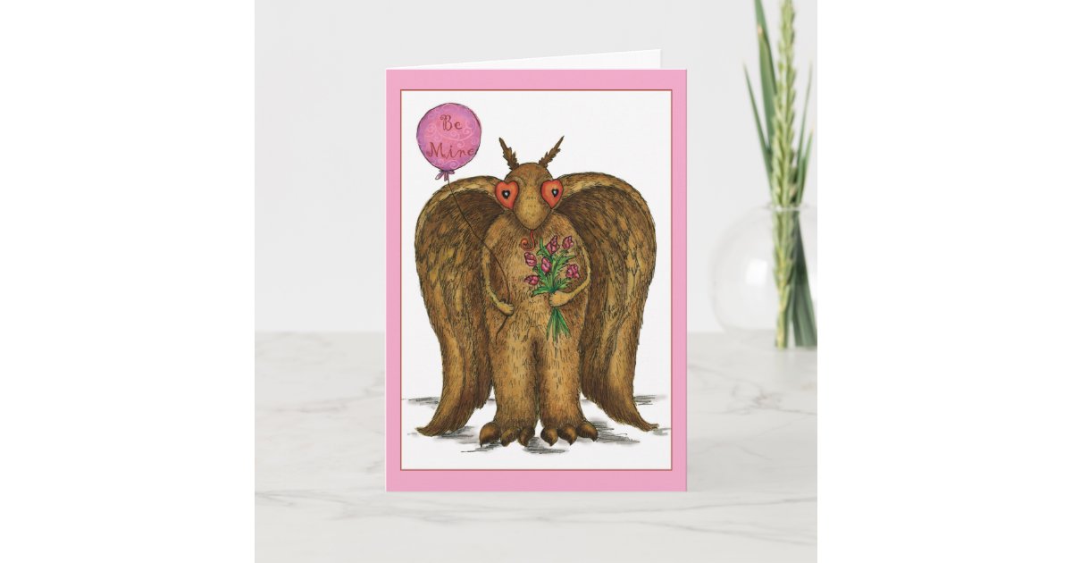 I Only Have Eyes For You Mothman Valentine Holiday Card | Zazzle