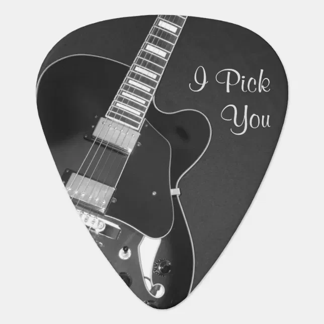 I Pick You Customizable Guitar Pick | Zazzle