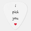 I Pick You New Love Heart Celluloid Guitar Pick | Zazzle