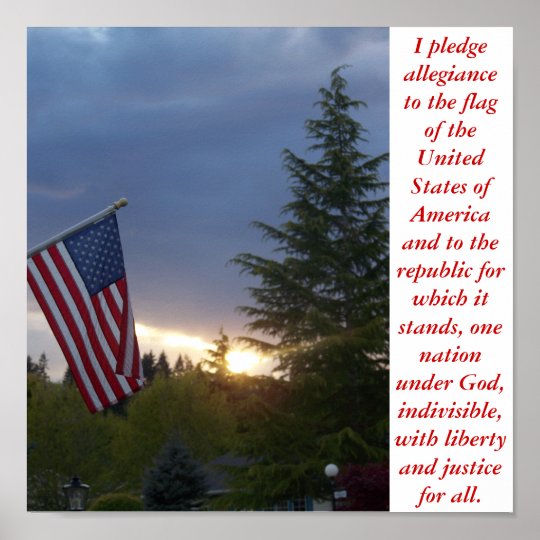 I pledge allegiance poster | Zazzle.com