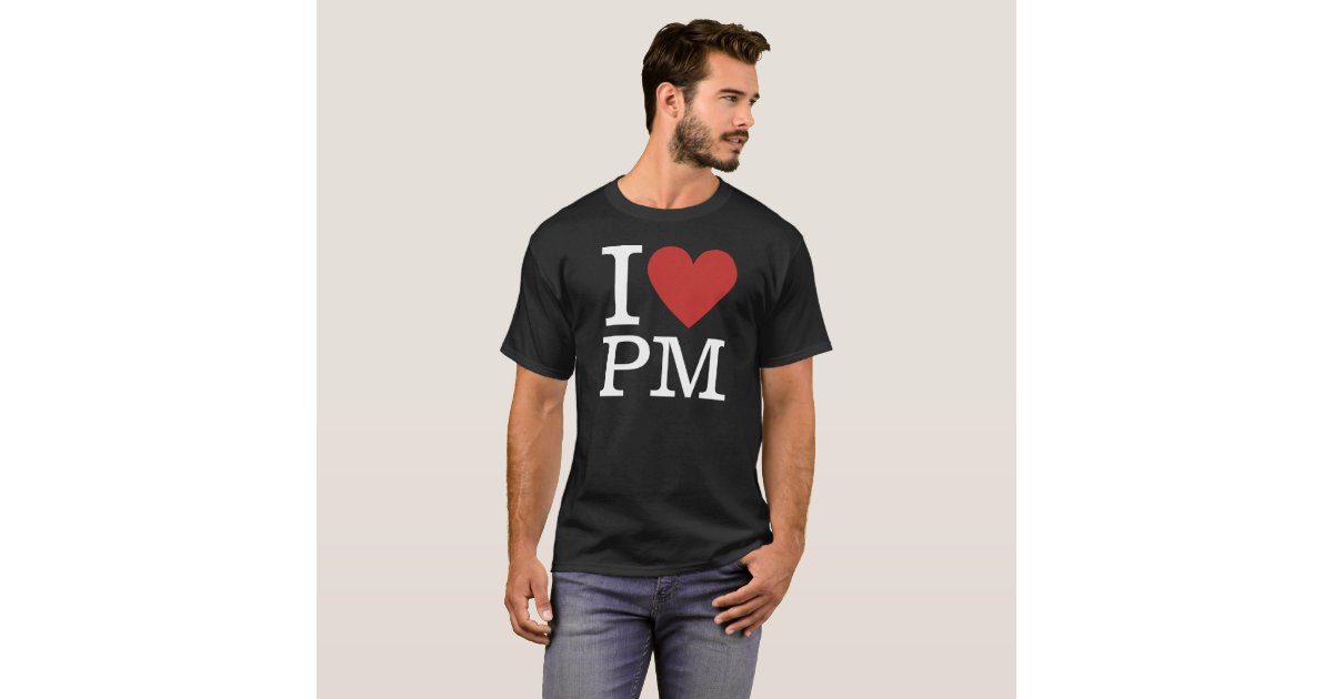I ️ PM Project Management for Employee CUSTOM Men T-Shirt | Zazzle