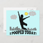 I Pooped Today Postcard | Zazzle