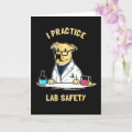 I Practice Lab Safety Card | Zazzle