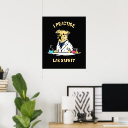 I Practice Lab Safety Poster | Zazzle