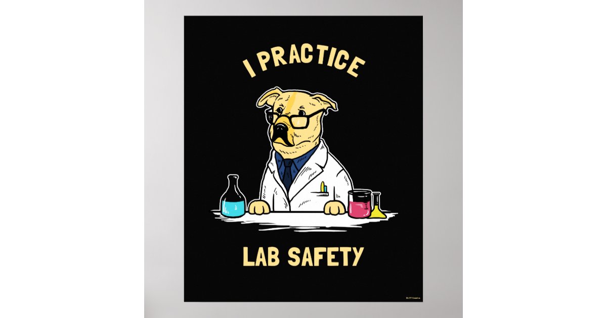 I Practice Lab Safety Poster | Zazzle