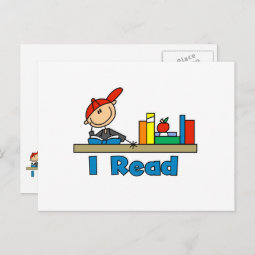 I Read Postcard | Zazzle