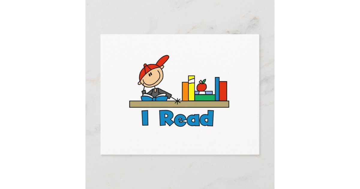 I Read Postcard | Zazzle