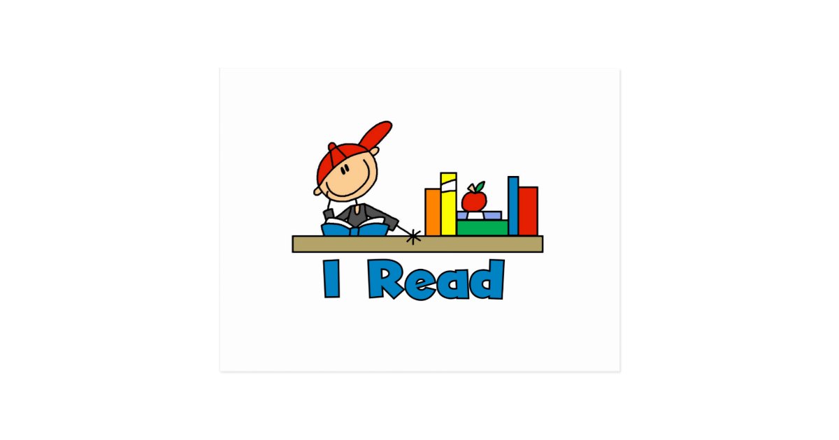 I Read Postcard | Zazzle.com