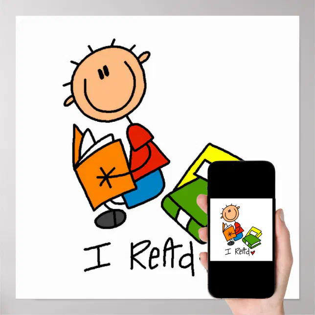 I Read Poster | Zazzle