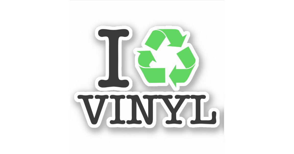 I Recycle Vinyl Sticker | Zazzle