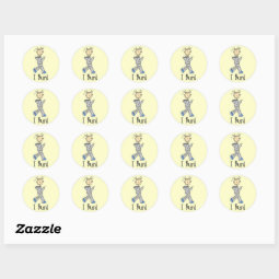 I Run T-shirts and Gifts Classic Round Sticker | Zazzle