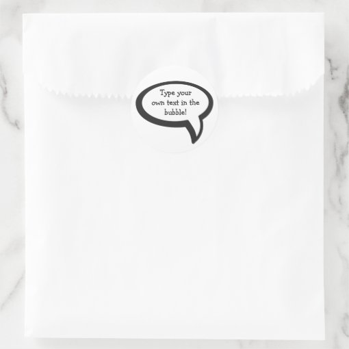 I Say... Sticker Template | Zazzle