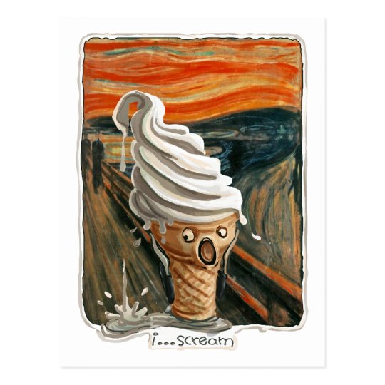 I Scream Ice cream Postcard | Zazzle.com