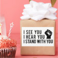 I See You I Hear You I Stand With You BLM Stickers | Zazzle